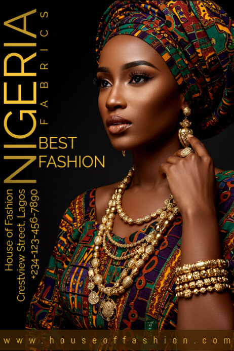 Copy of Black Professional Nigeria Fashion Poster | PosterMyWall