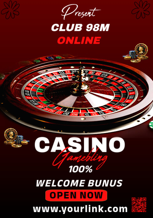 Copy of Black Professional Online Casino Bunus Offer A4 | PosterMyWall