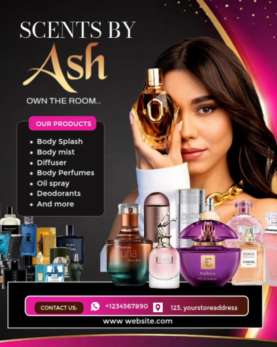 Plantilla de Perfume And Fragrance Promotion | PosterMyWall