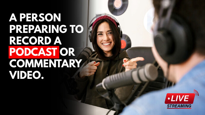 Black Professional Podcast Youtube Thumbnail Template | PosterMyWall