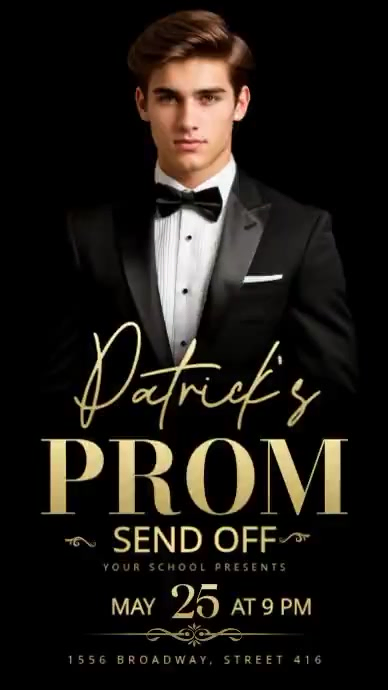 Prom Night Event Facebook Story Template | PosterMyWall