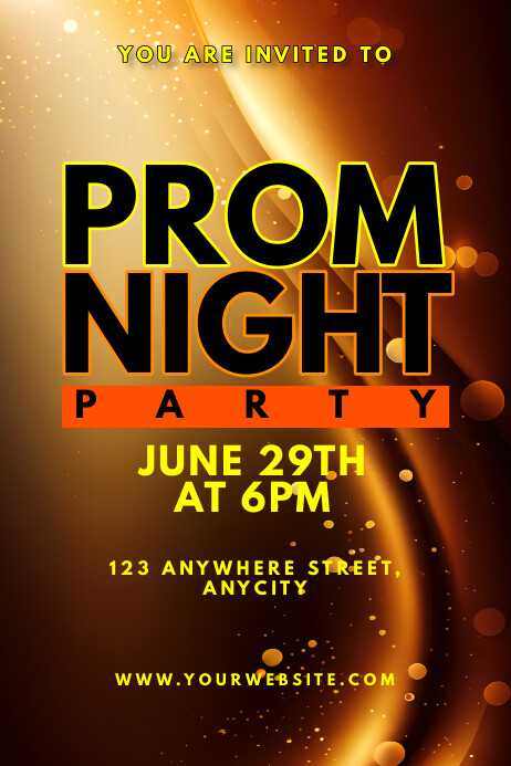 Black Professional Prom Night Poster Template Postermywall