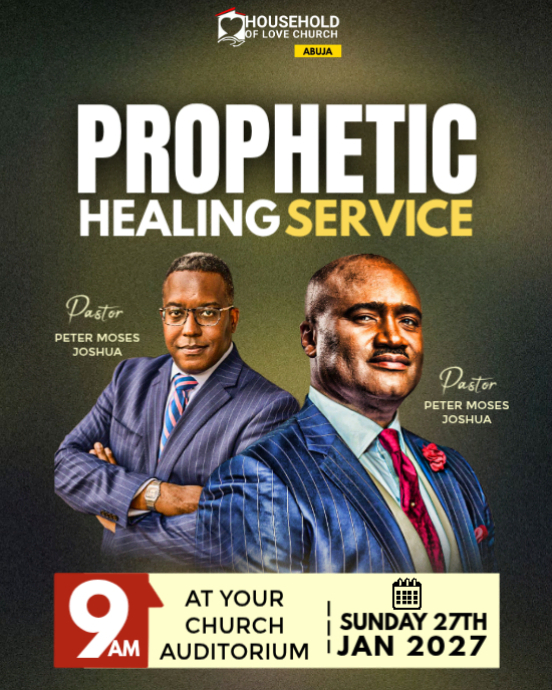 Modèle Prophetic Healing Service | PosterMyWall