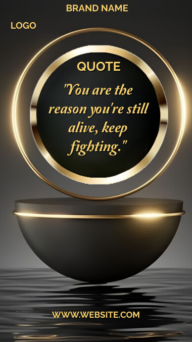 Black Professional Quote Digital Display (9:1 Template | PosterMyWall