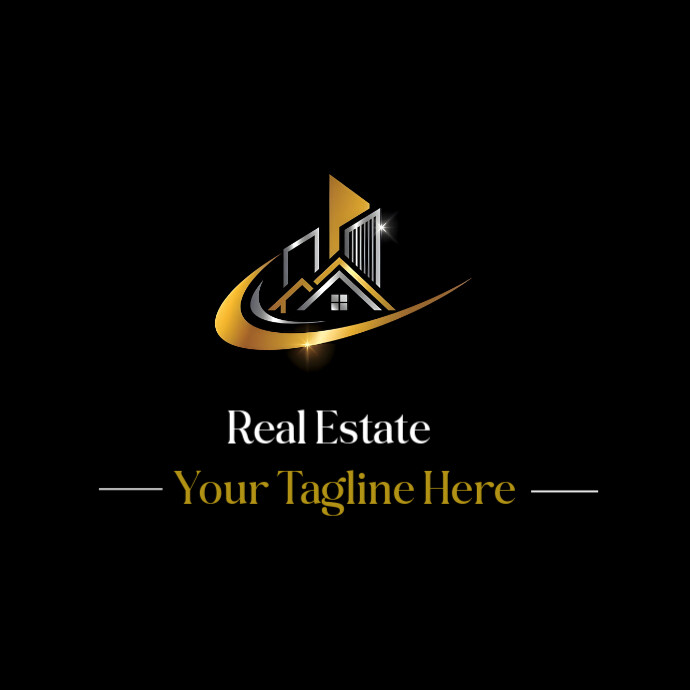 Plantilla de Black Professional Real Estate Logo | PosterMyWall