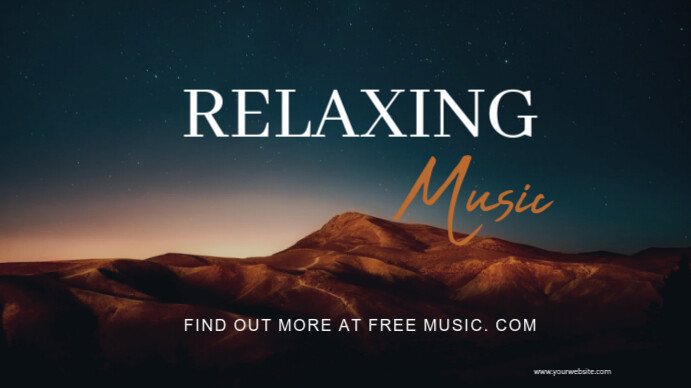 Copy of Black Professional Relaxing Music Youtube Thumbnail - Calm ...