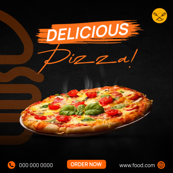 Black Professional Restaurant Menu Instagram Post Template | PosterMyWall