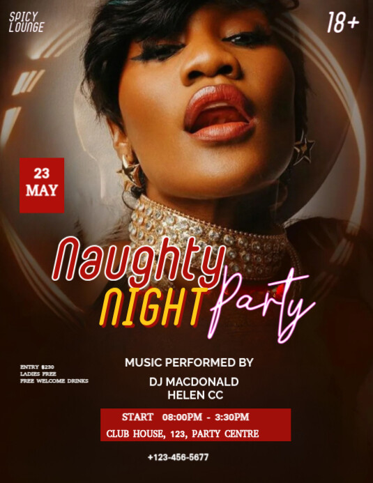 Black Professional Saturday Night Party Invitation Templates 2025 Flyer ...