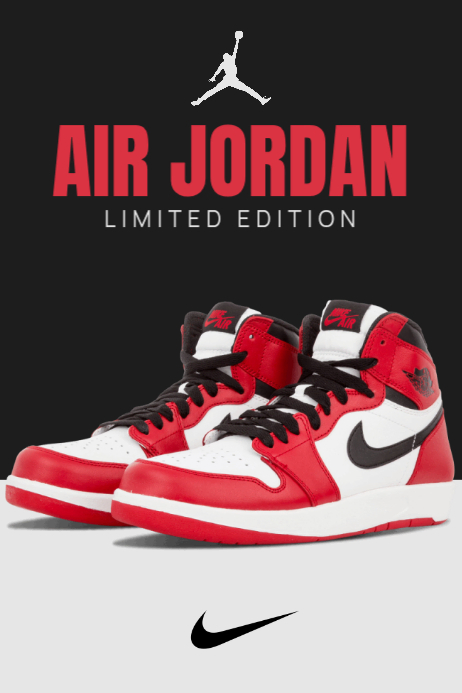 Black Professional Shoe Brand Ads Poster Template | PosterMyWall