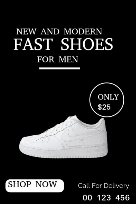 Black Professional Shoes Poster Template | PosterMyWall