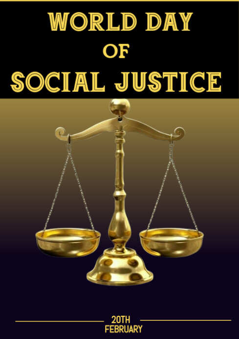 Copy of Black Professional Social Justice Flyer A4 | PosterMyWall