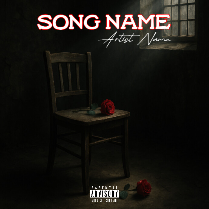 Black Professional Song Name Logo Template | PosterMyWall