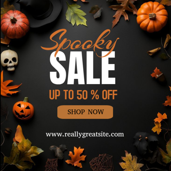 Spooky Sale Template | PosterMyWall
