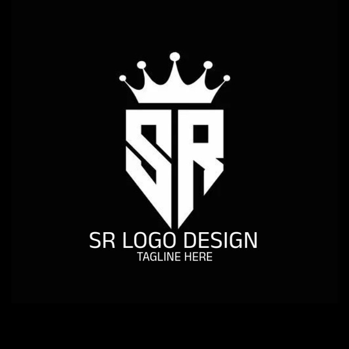 Copy of Black Professional Sr Logo Design Logo | PosterMyWall