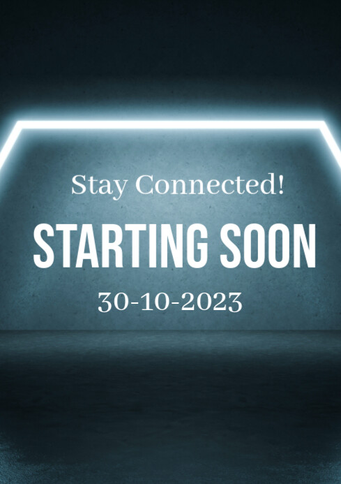 Copy of Black Professional Starting Soon Announcement A4 | PosterMyWall