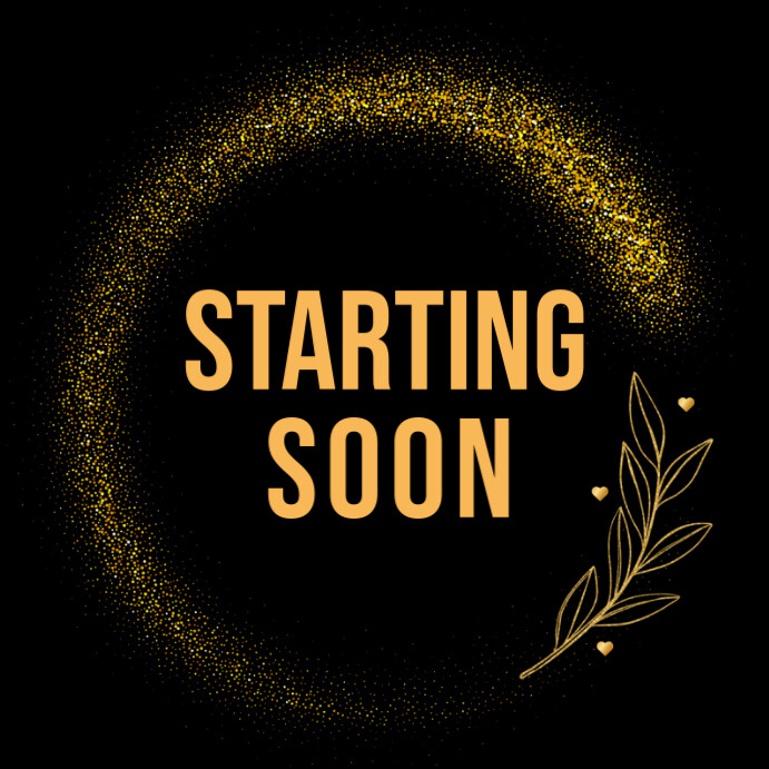 Black Professional Starting Soon Notice Instagram Post Template ...