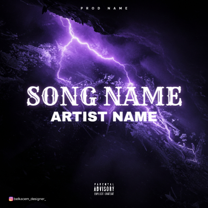 Black Professional Storm Album Cover Template | PosterMyWall