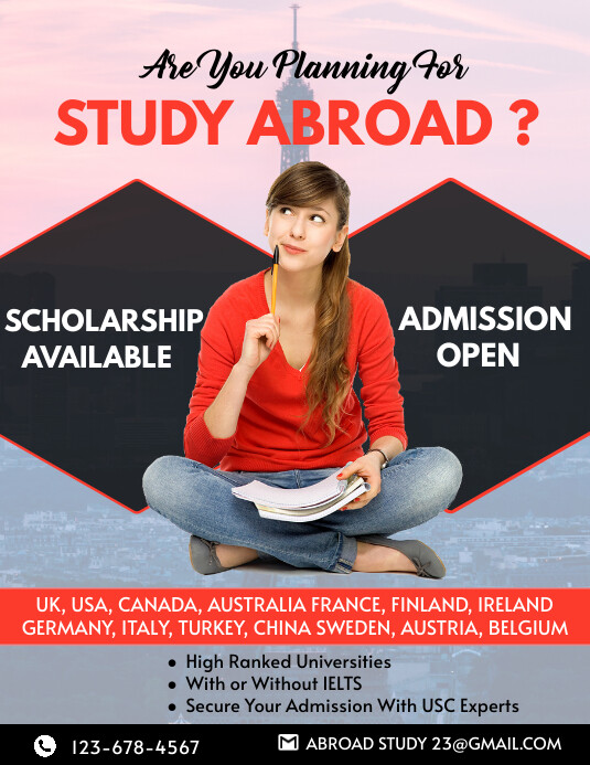 Black Professional Study Abroad Flyer (us Le Template | PosterMyWall