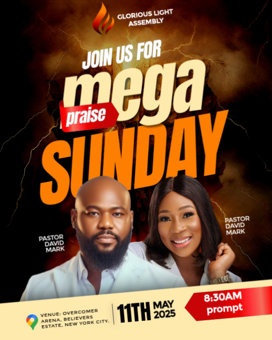 Plantilla de Sunday Service Event | PosterMyWall