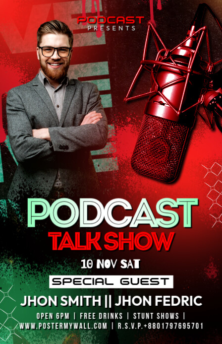 Copy of Black Professional Talk Show Podcast Tabloid | PosterMyWall