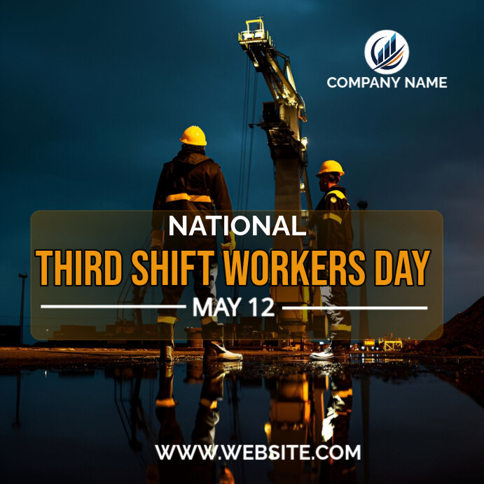 Black Professional Third Shift Workers Day Instagram Post Template ...