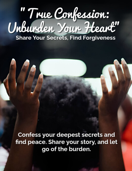 Copy of Black Professional True Confession Day Flyer (us Letter ...