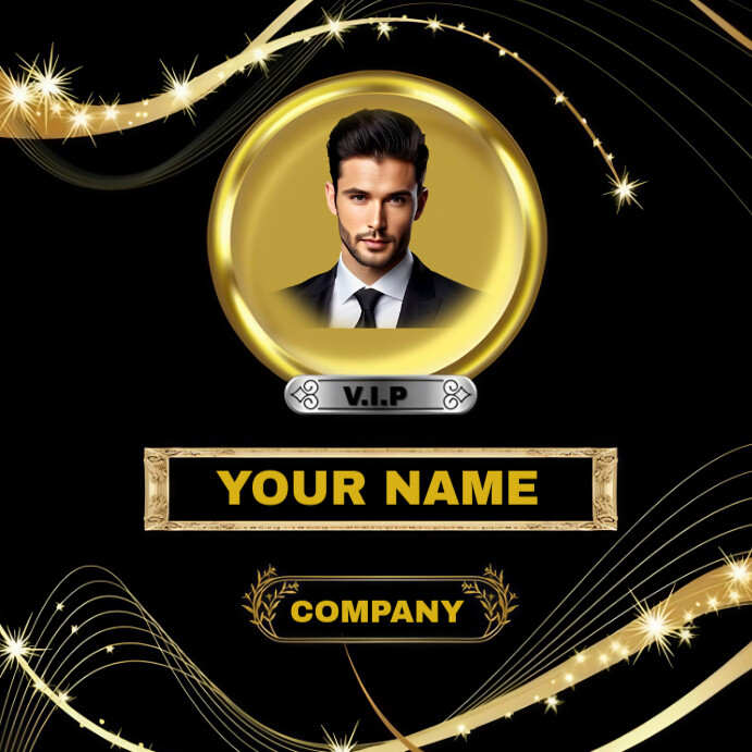 Copy of Black Professional Vip Badge Design Instagram Post | PosterMyWall