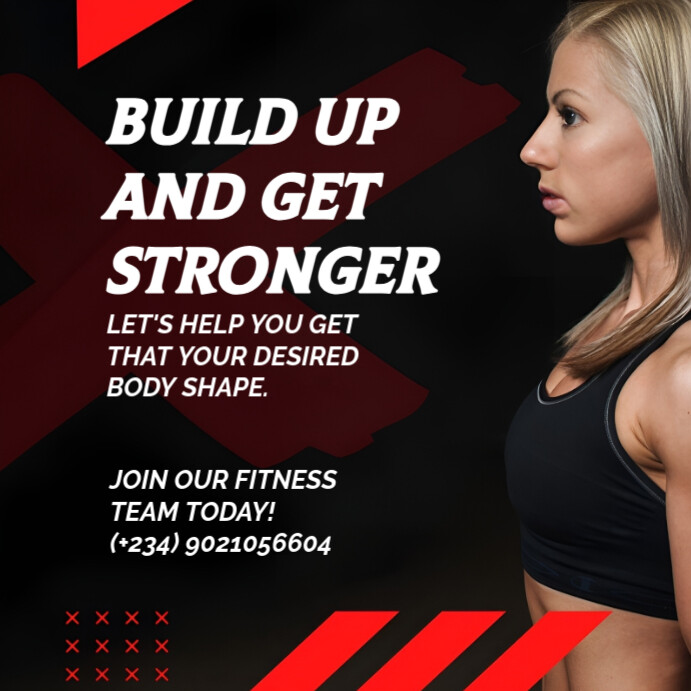Black Professional Weight Loss Instagram Post Template | PosterMyWall