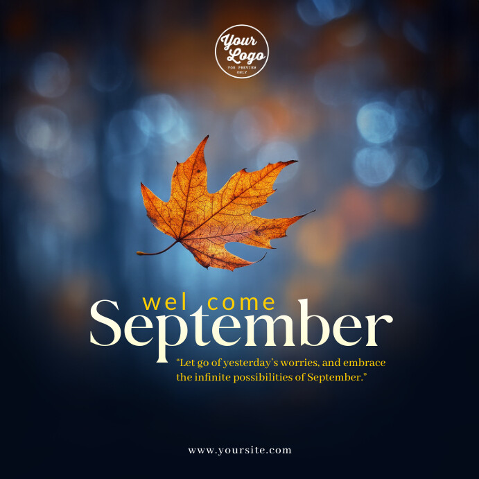 Black Professional Welcome September Instagr Template | PosterMyWall