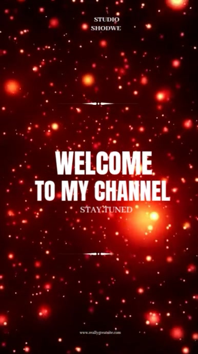 Black Professional Welcome To My Channel Digital Display (9:16 ...