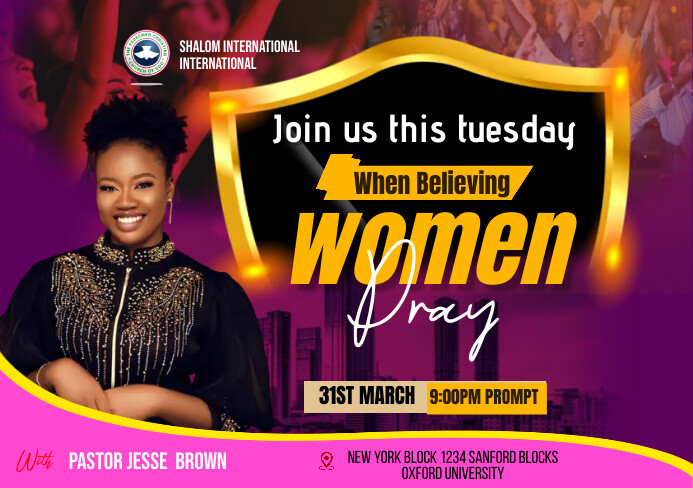 Black Professional Women Conference A5 Template | PosterMyWall