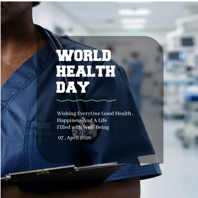 Plantilla de Black Professional World Health Day Instagram Post ...