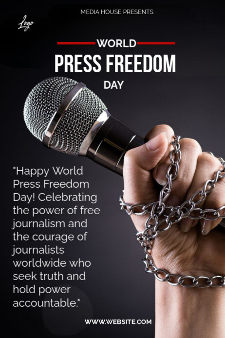 Copy of Black Professional World Press Freedom Day Poster | PosterMyWall