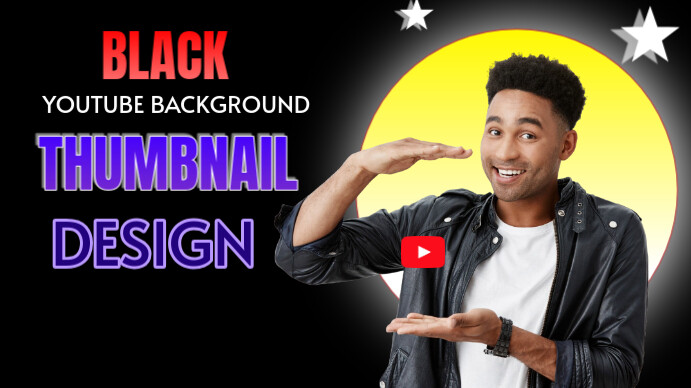 Black Professional Youtube Thumbnail Template | PosterMyWall