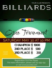 Billiards Tournament Template | PosterMyWall