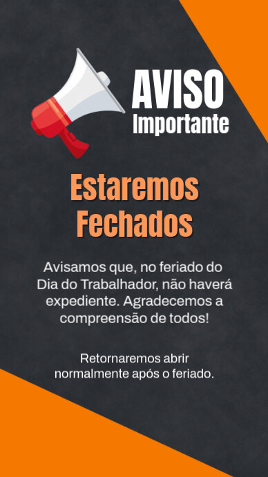 Plantilla de Black Profissional Aviso De Feriado História Do Instagram ...