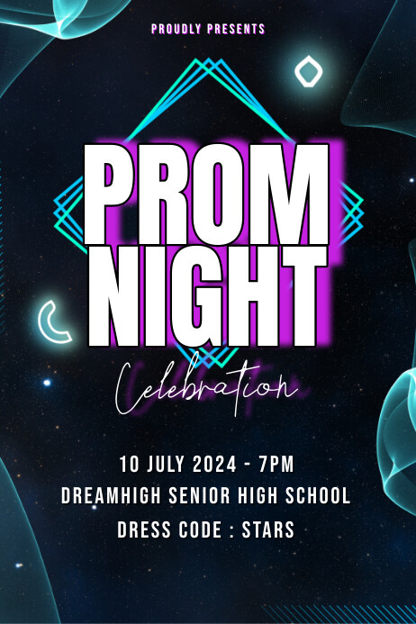 Copy of Black Prom Night Poster | PosterMyWall