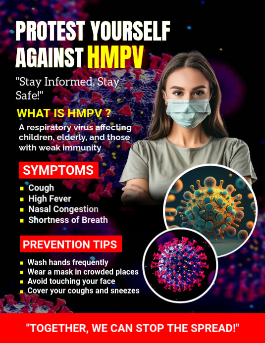 Copy of Black Protests Yourself Against Hmpv Flyer (us Letter ...