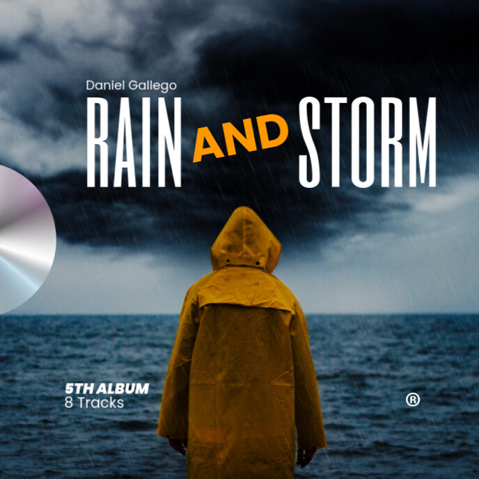 Copy of Black Rain And Storm Album Cover | PosterMyWall