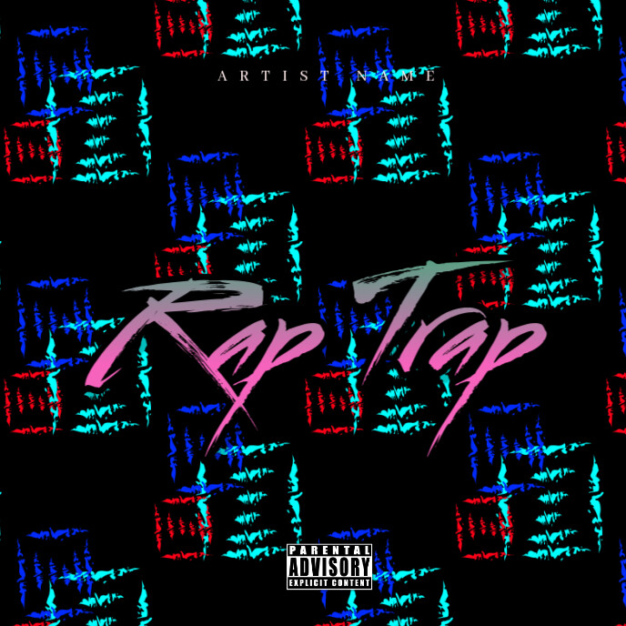Black Rap Trap Mixtape Cover Album Cover Template | PosterMyWall