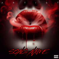 Red Lips Mixtape Album Cover Template | PosterMyWall