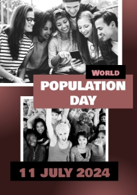World Population Day A4 Template | PosterMyWall