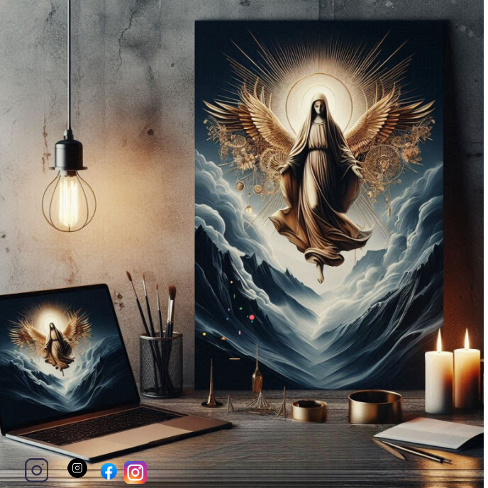 Black Religion Image Album Cover Template | PosterMyWall