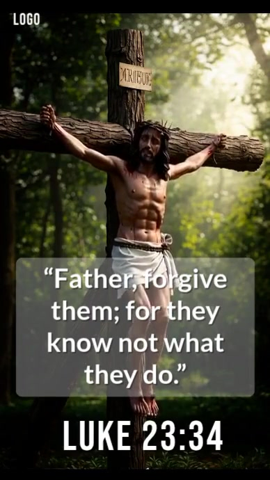 Black Religious Quote Digital Display Video. Father, Forgive Them ...