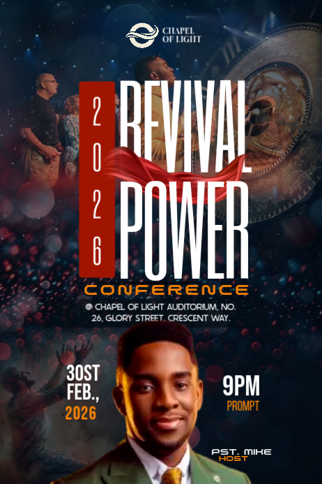 Black Religious Revival Conference Poster Template | PosterMyWall