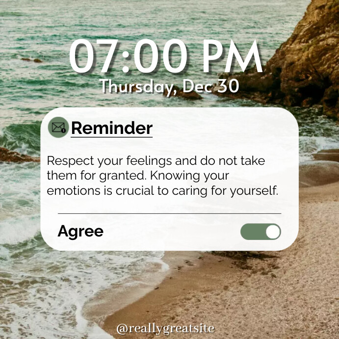 black reminder notification phone post insta Template | PosterMyWall