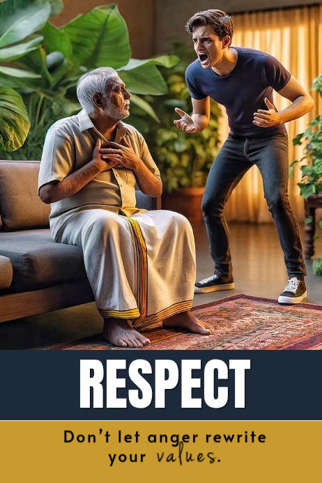 Plantilla de Black Respect and Anger Management Poster. Respect Over ...
