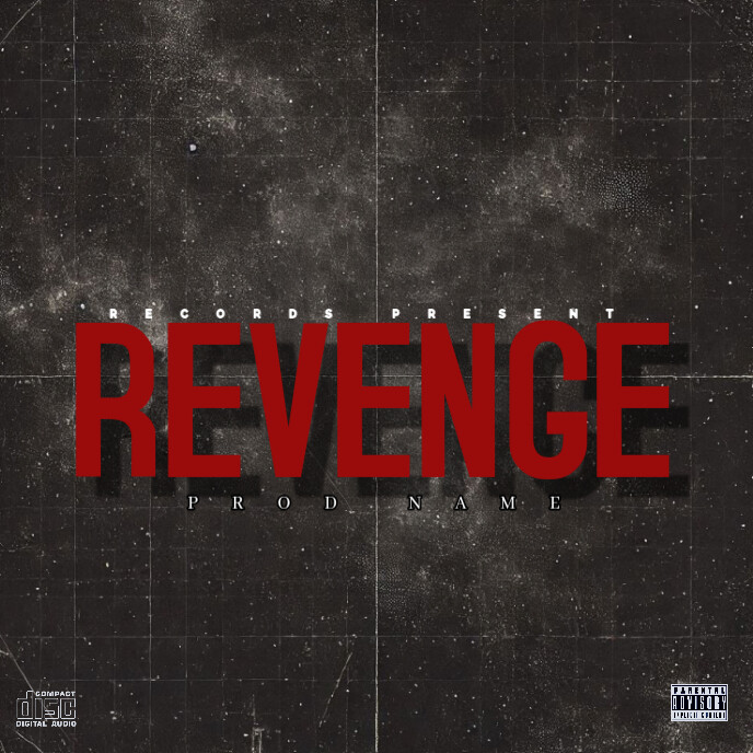 Black Revenge Album Cover Template | PosterMyWall