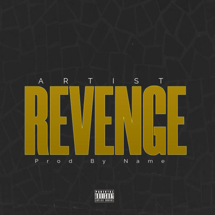 Black Revenge Mixtape Album Cover Template | PosterMyWall