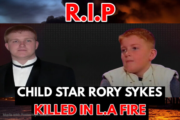 Black RIP Rory Callum Sykes Poster Templat | PosterMyWall